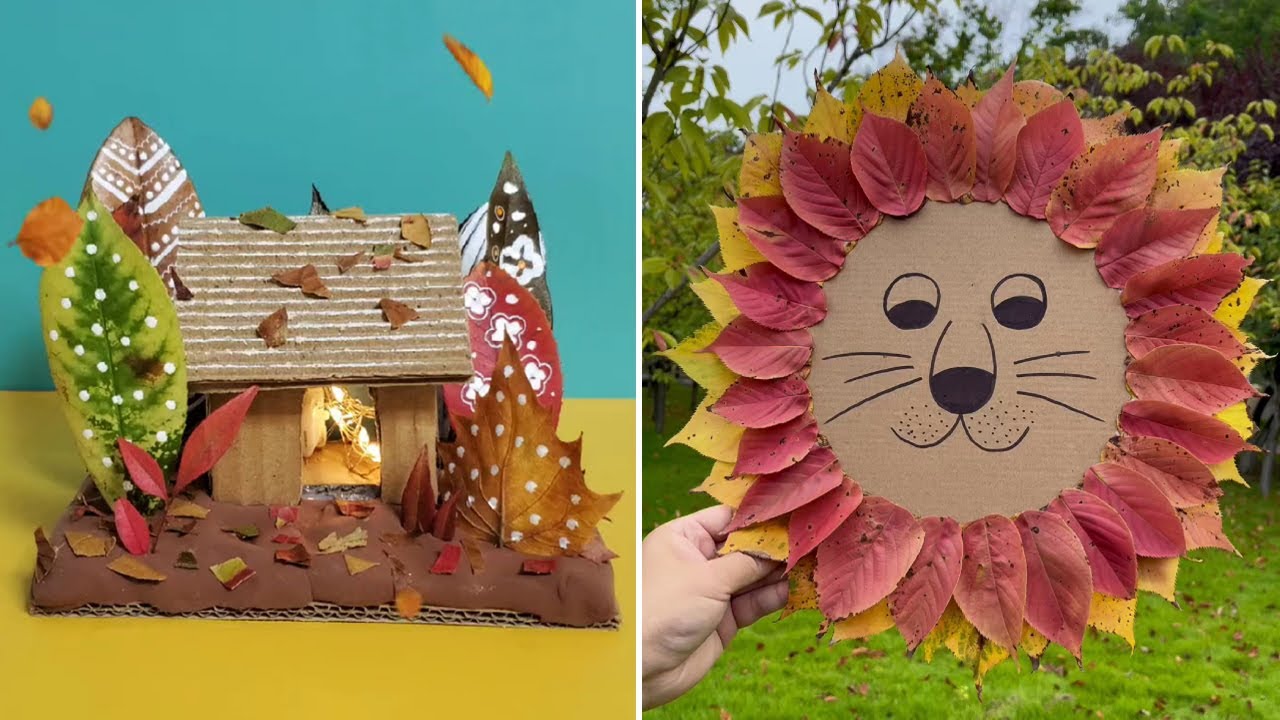 Beautiful Fall Leaf Craft Ideas | Wonderful DIY Leaf Art and Craft ...
