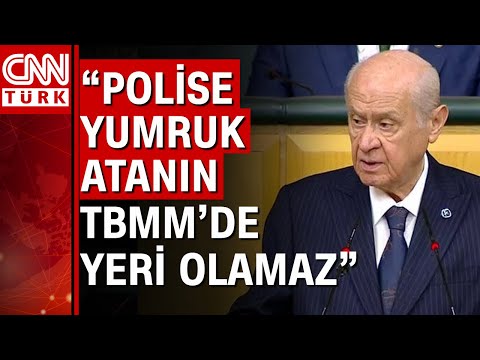 Devlet Bahçeli'den yumruk atan vekile tepki! \