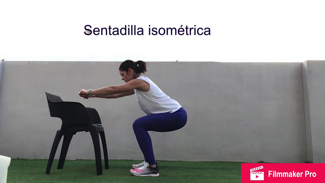 Sentadilla isométrica - YouTube