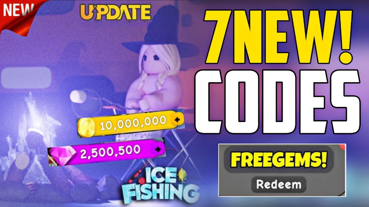*NEW* ALL WORKING CODES FOR ICE FISHING SIMULATOR IN 2024! ROBLOX ICE ...
