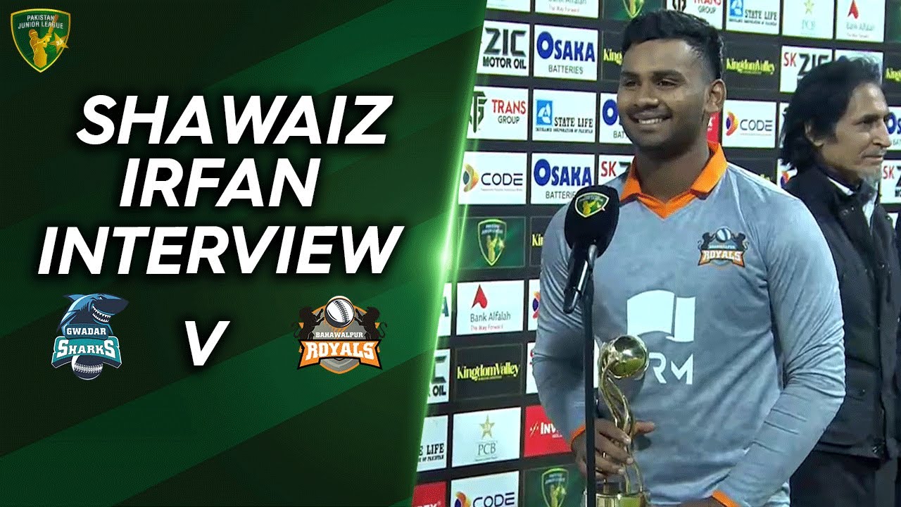 Shawaiz Irfan Interview | Gwadar Sharks vs Bahawalpur Royals | Final ...