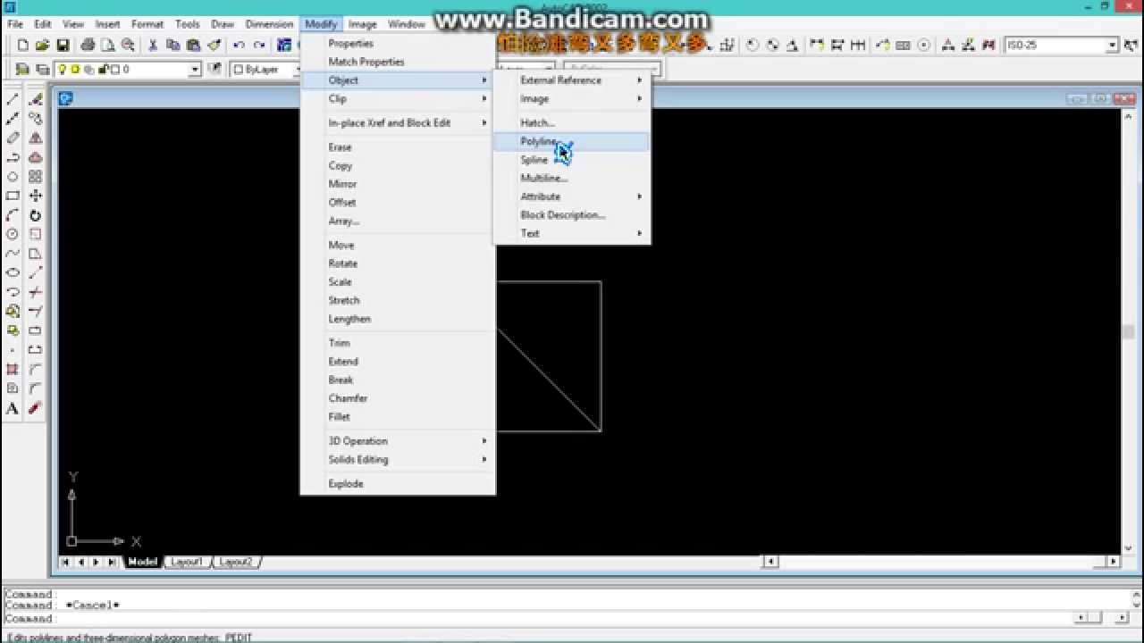 cara groub line pada autocad 2002 - YouTube
