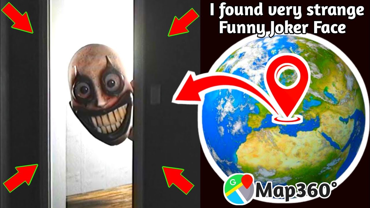 I found very strange funny Joker Face in real life on google maps and ...