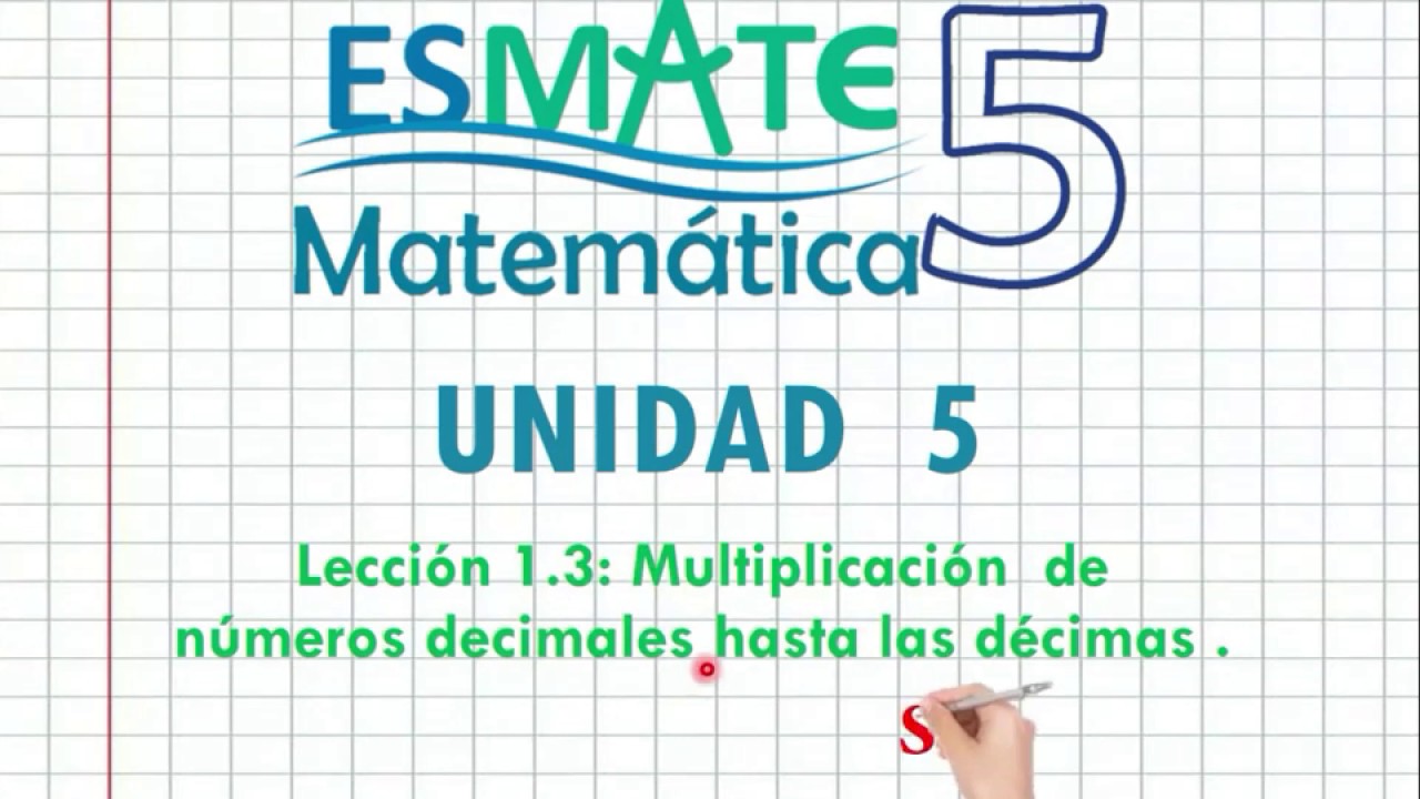 QUINTO GRADO- Unidad 5- Lección 1.3: Multiplicación de números ...