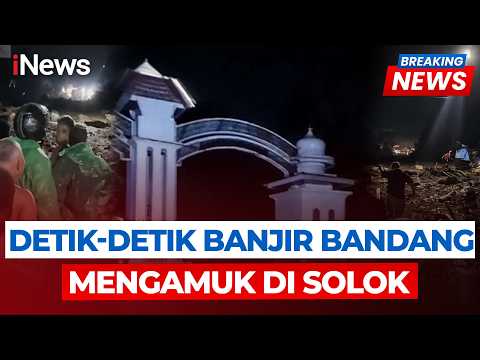 BREAKING NEWS! Banjir Bandang Terjang Solok, Akses Jalur Padang-Solok Putus Total