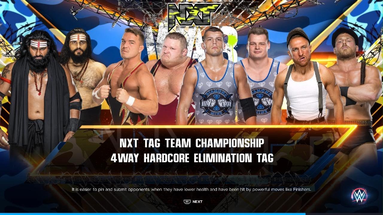 4 Way Hardcore Elimination Tag - YouTube