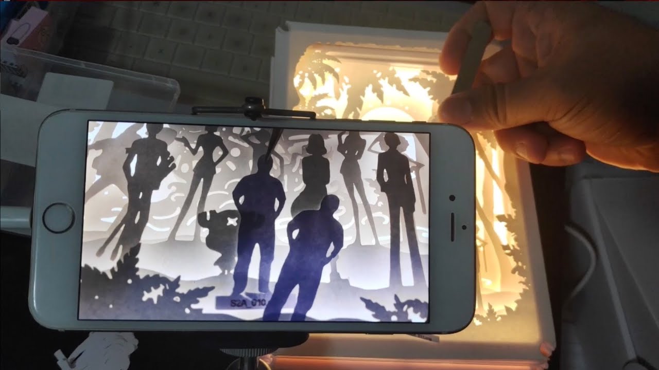 Lightbox Stopmotion Paper Animation Test behind the scene #shorts - YouTube