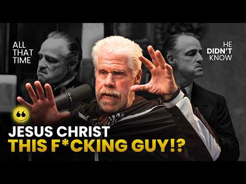 Als Brando merkt, dass Ron Perlman blind gespielt hat