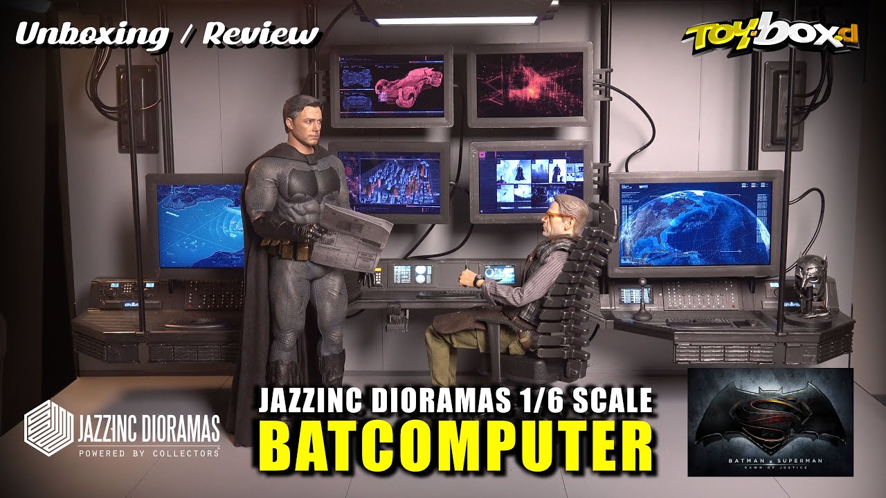 JAZZINC DIORAMAS Ultimate DX Batcomputer Batman v Superman (2016) 1/6 ...