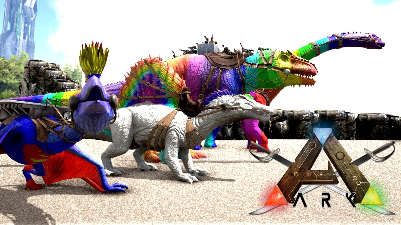 ARK EP. 29 - PINTAMOS TODOS LOS ANIMALES DE LA ISLA! - YouTube