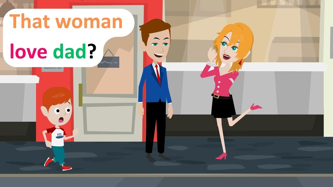 Lucas's father has a secret - Funny Cartoon Story - Lucas English - YouTube