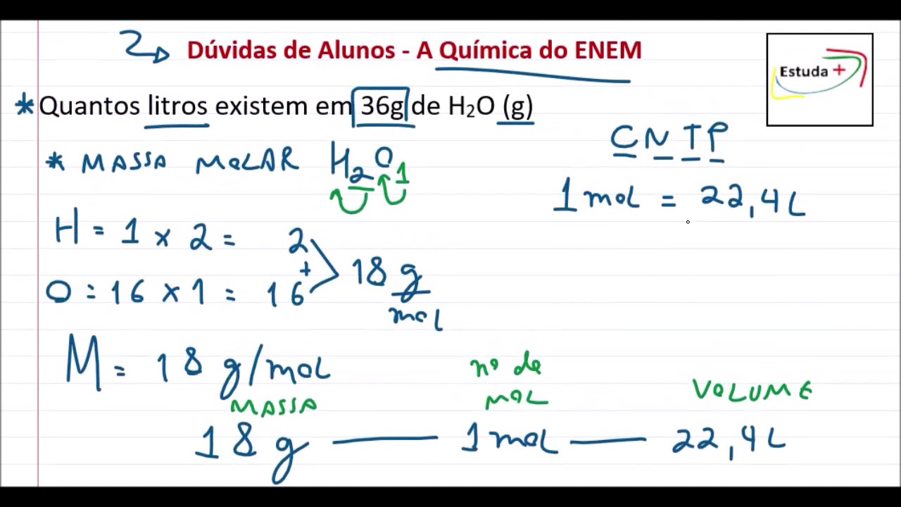 Como calcular o volume de um gás na CNTP - Entenda passo a passo - YouTube