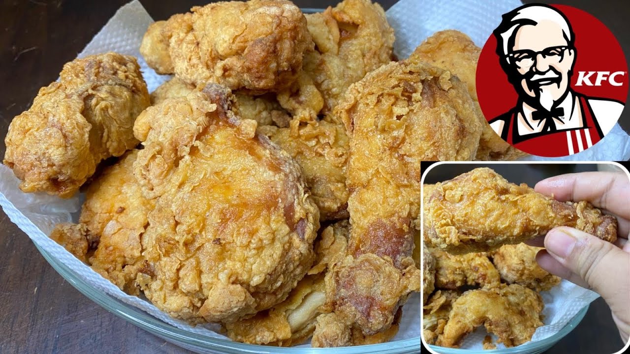 KFC fried chicken recipe || homemade KFC chicken - YouTube