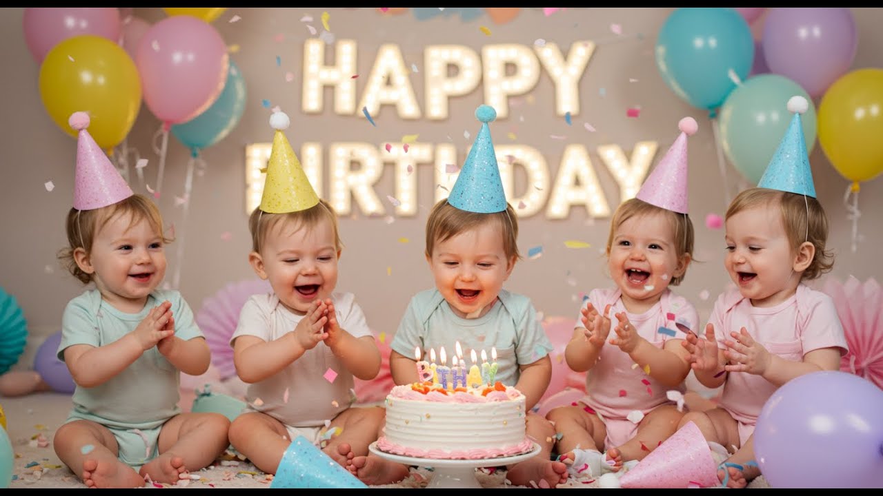 Happy Birthday Song 🎂 | Cute Babies Dancing & Singing! | Fun Party for ...