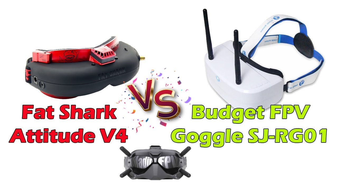 Fat Shark Attitude V4 vs Budget FPV Goggle SJ-RG01 - YouTube