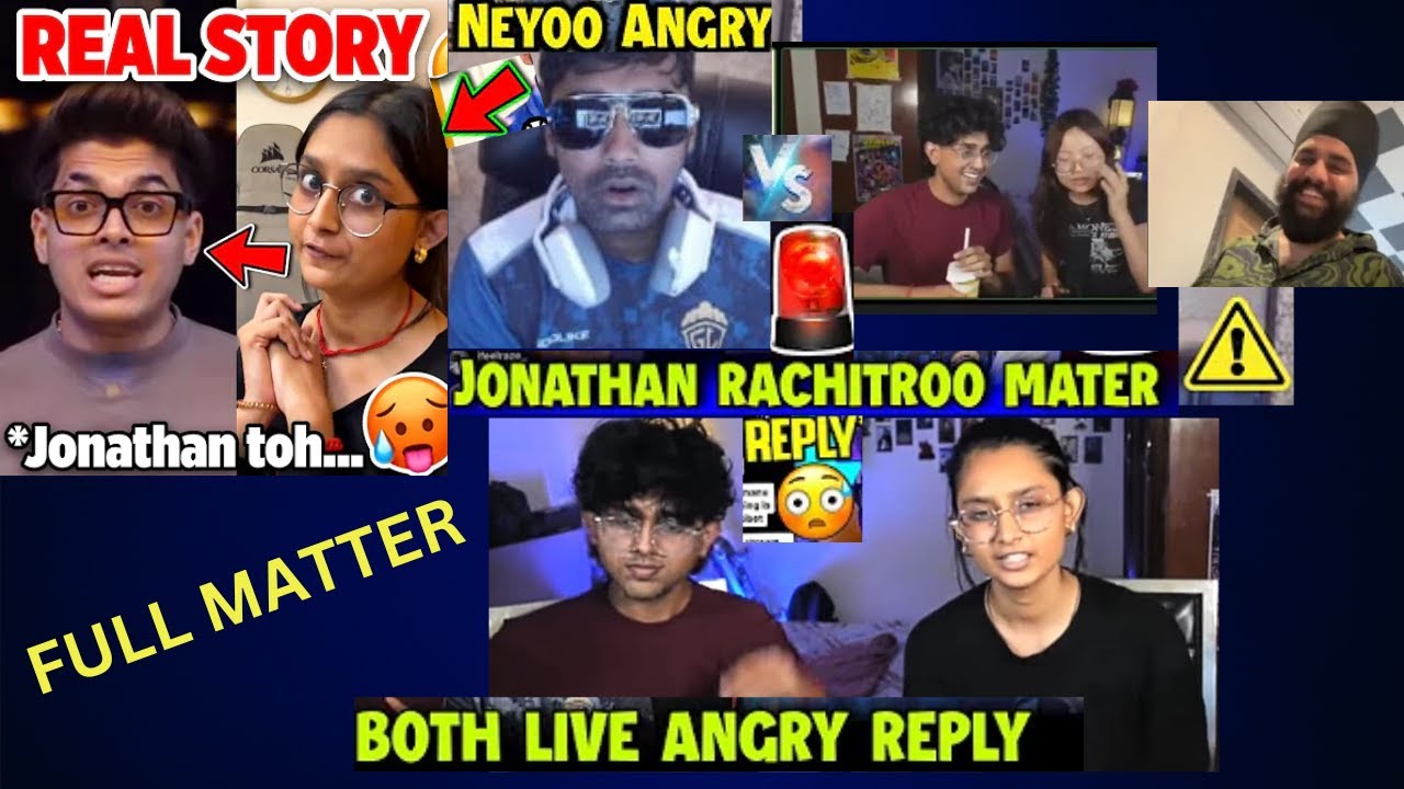 LIVE FIGHT On JONATHAN Matter - Neyoo vs Rachitroo 😳🚨Full Angry Reply🤬 ...
