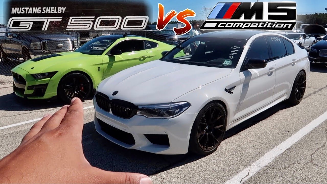 2020 BMW M5 vs 2020 GT500: DRAG RACE! - YouTube
