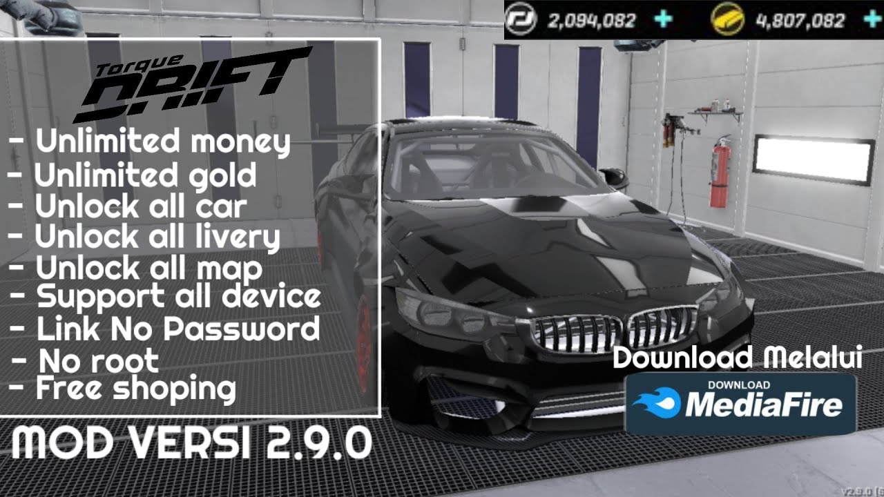 TORQUE DRIFT APK MOD V.2.9.0 | UNLIMITED MONEY & FULL MOD - YouTube