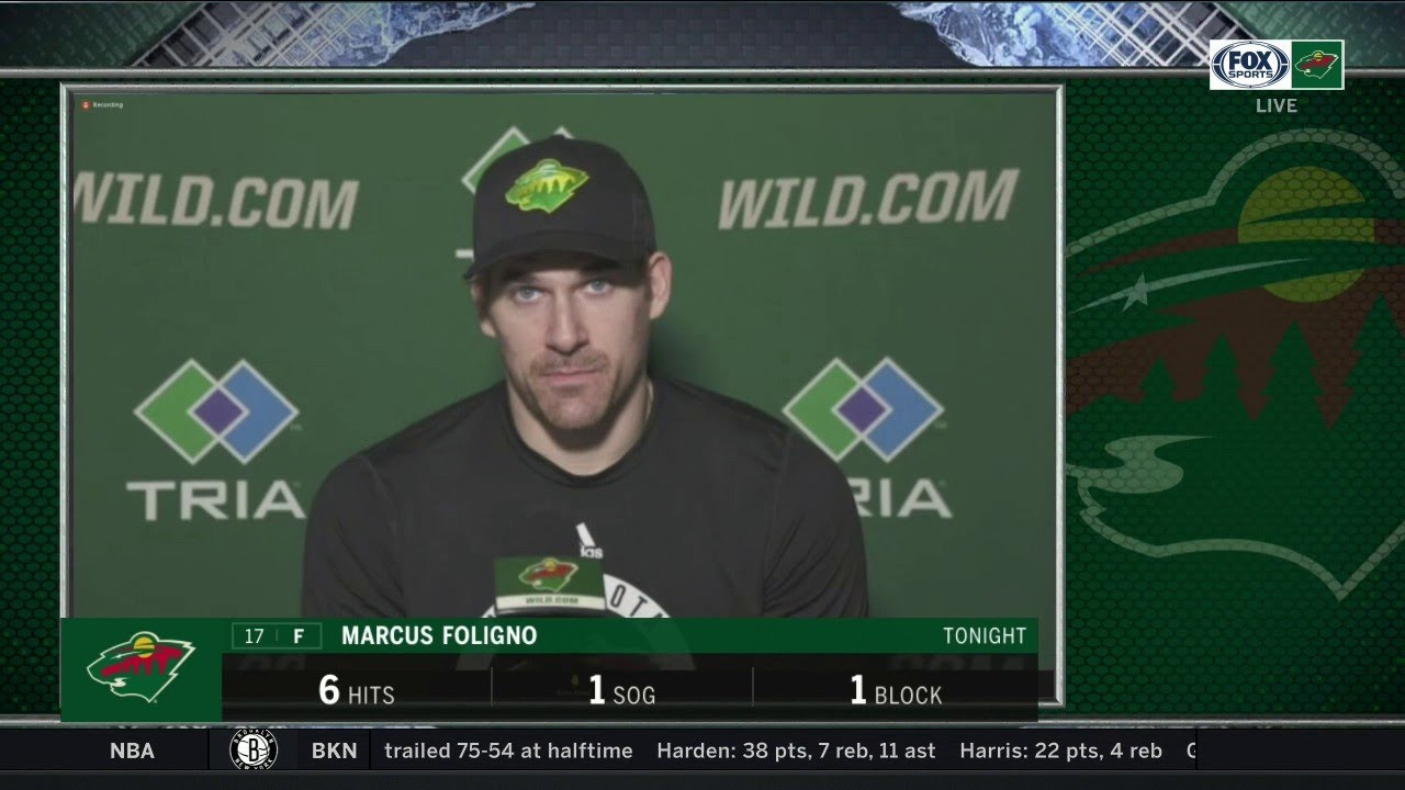 Marcus Foligno on the Wild's 4-0 loss to the Kings - YouTube