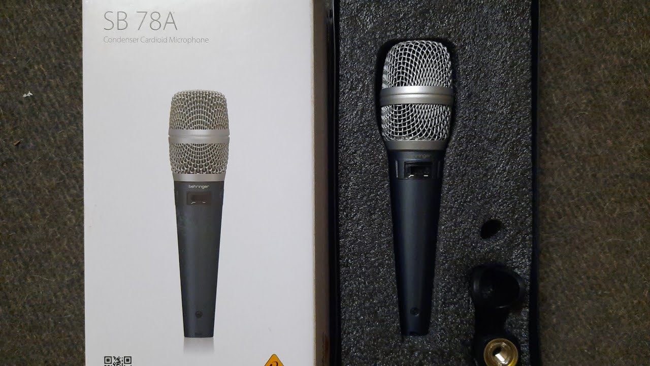 Behringer SB78A Best value for money handheld condenser mic - YouTube