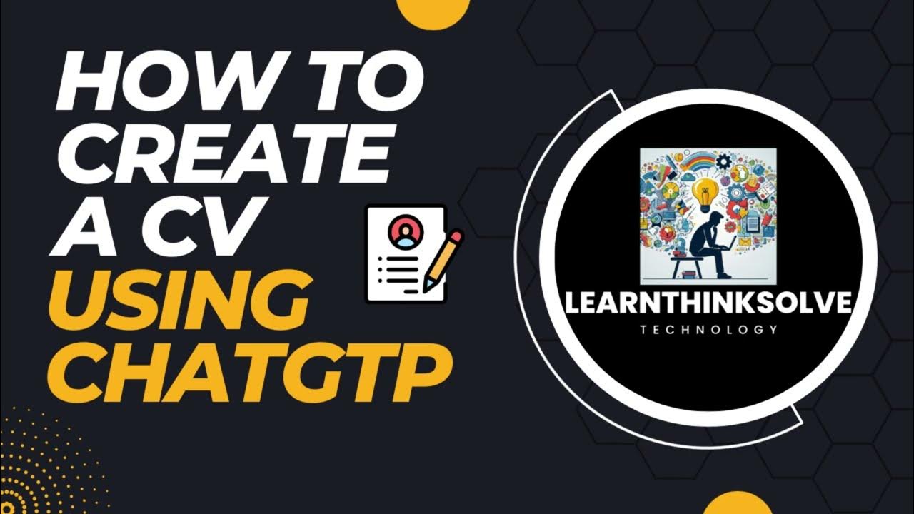 How To Create A CV CHATGPT - YouTube
