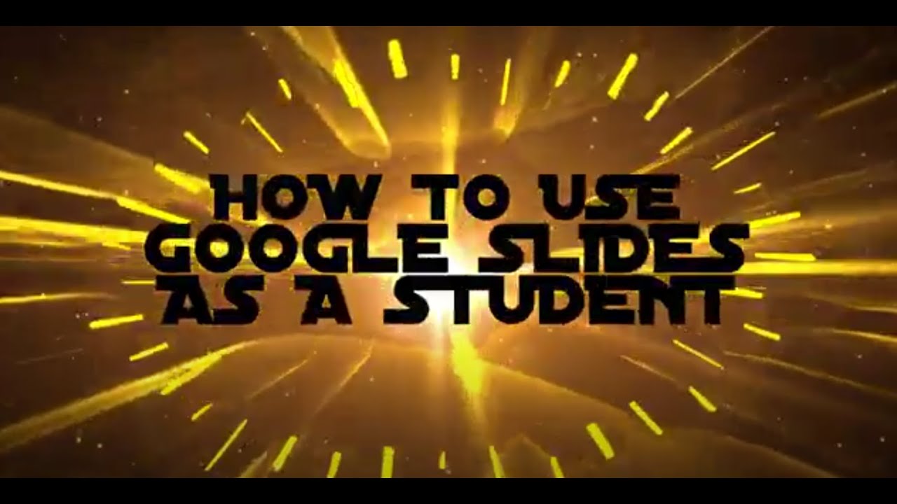 How To Use Google Slides As A Student YouTube How To Use Google Slides As A Student YouTube