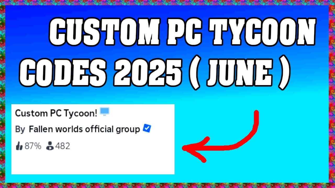 Roblox Custom Pc Tycoon Codes 2025 ! 👀🔑 ( June ) - YouTube
