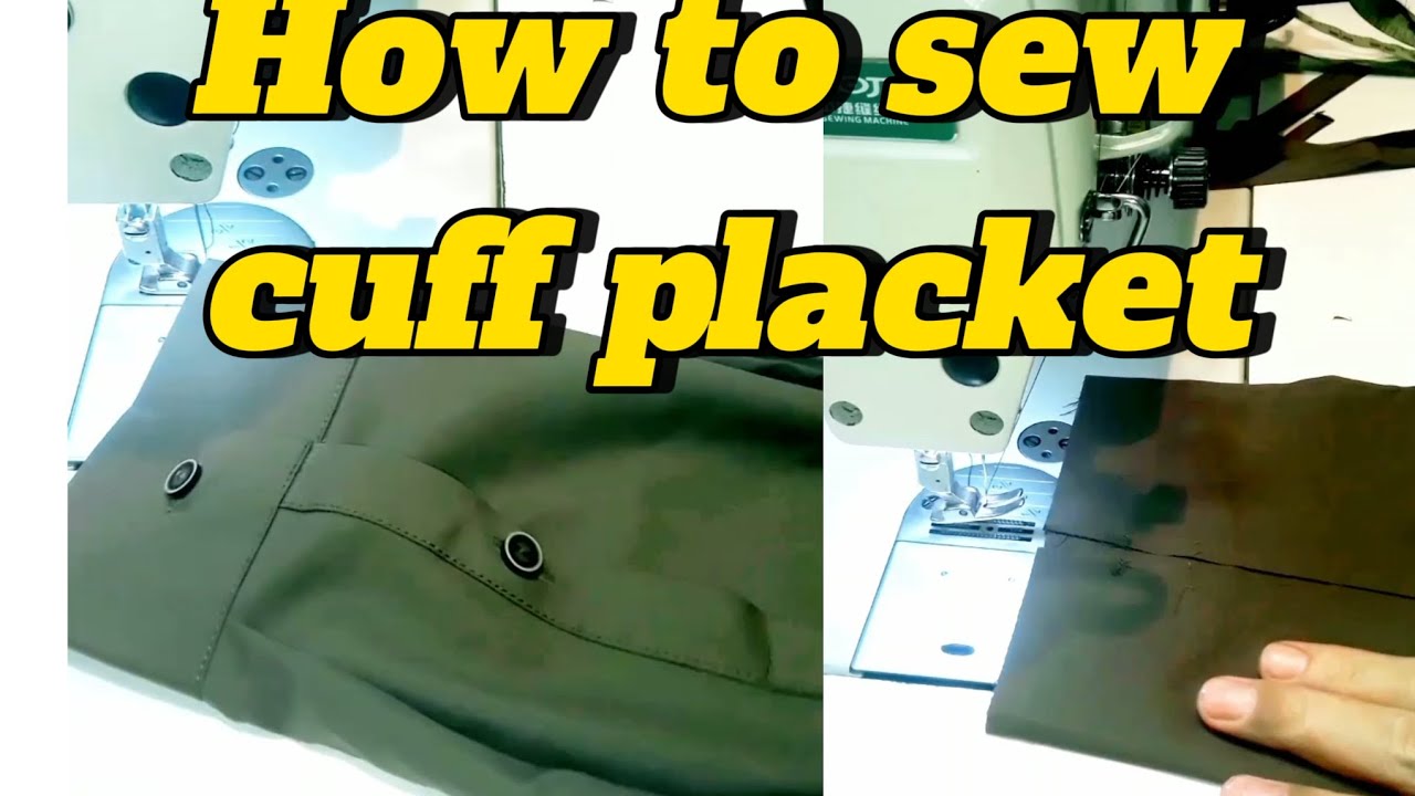 How to sew cuff placket || cuff placket sew how - YouTube