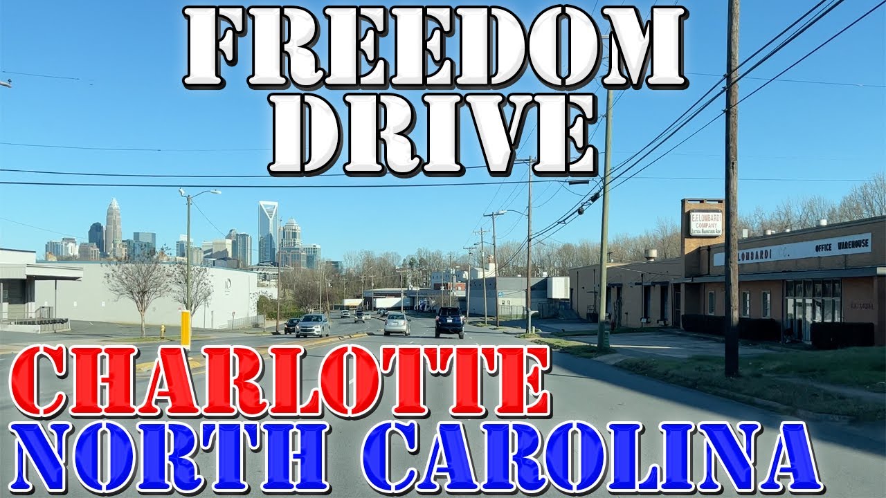 Freedom Drive - Charlotte- North Carolina - 4K Street Drive - YouTube