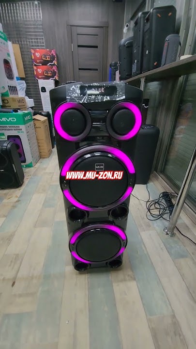 MIVO MD 105 мощная акустическая система караоке 200Ватт в корпусе мдф встроенный проектор 👍🛒⬇️🛒⬇ ...