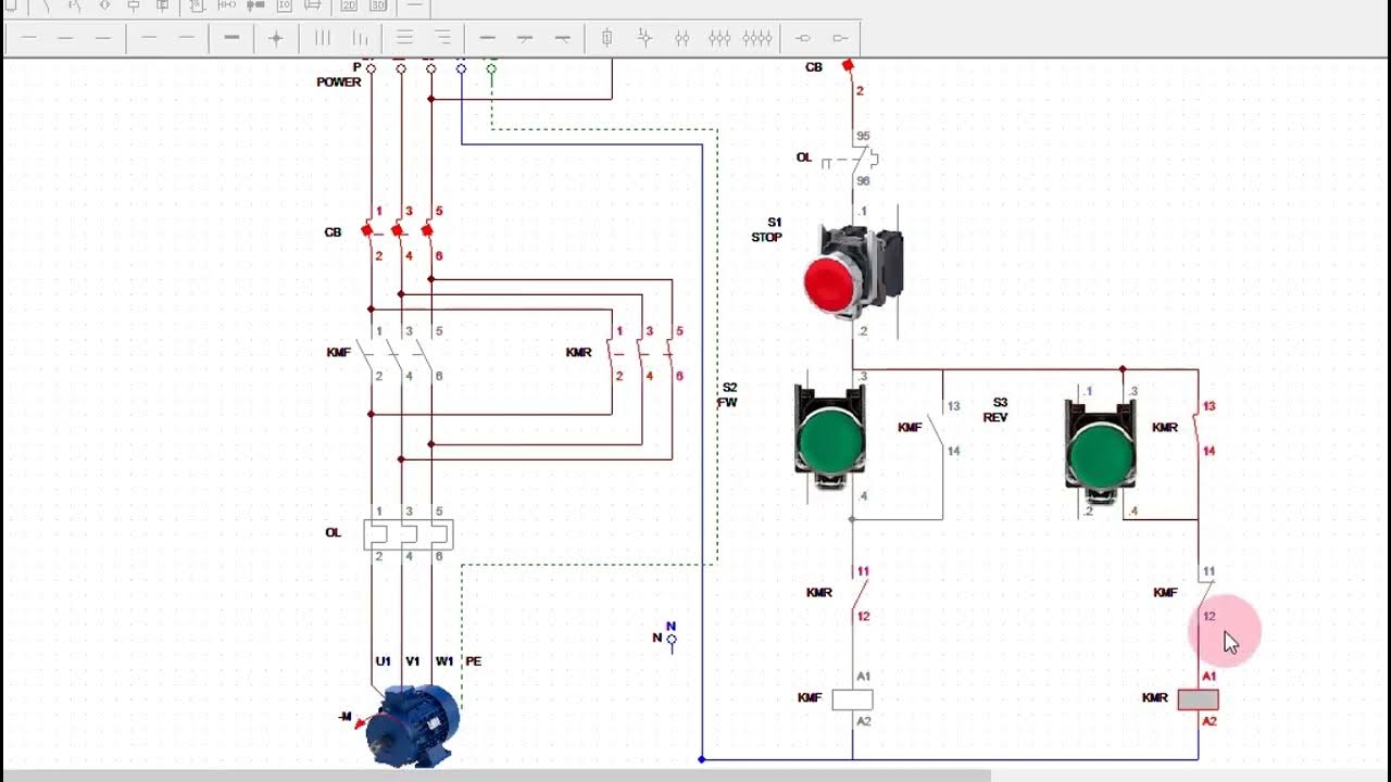 Forward Reverse motor control system - YouTube