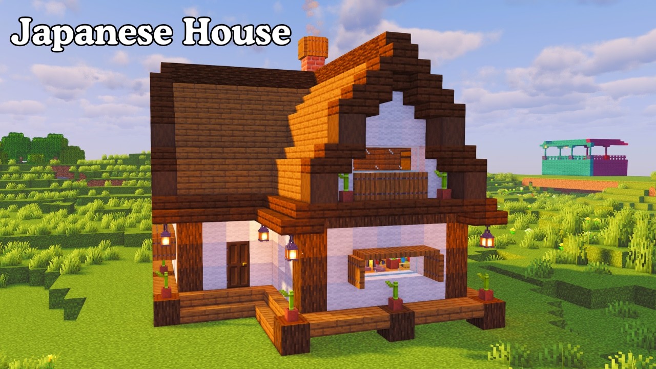 Minecraft Starter Japanese House Tutorial⚒️ - YouTube