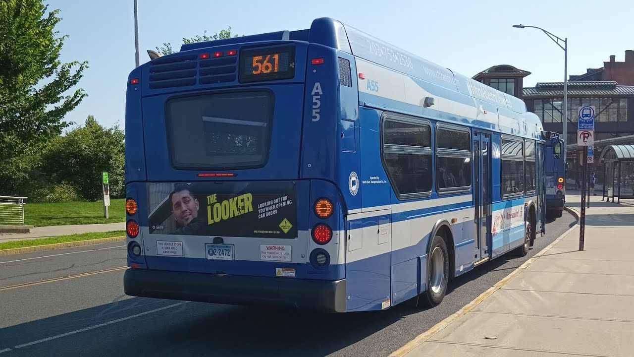 CTTransit 2010 New Flyer XDE35 #55 (A55) on the 561 - YouTube