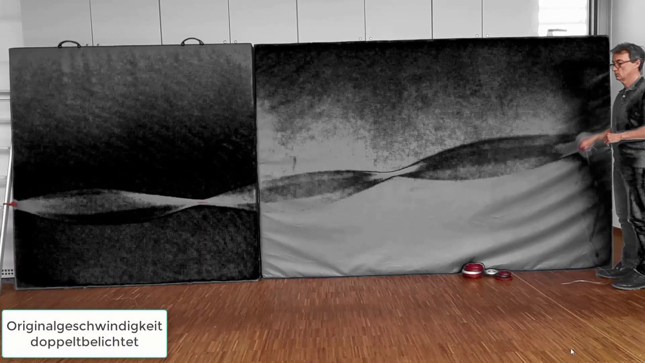 Mechanik Experiment: Stehende Welle auf Seil - YouTube