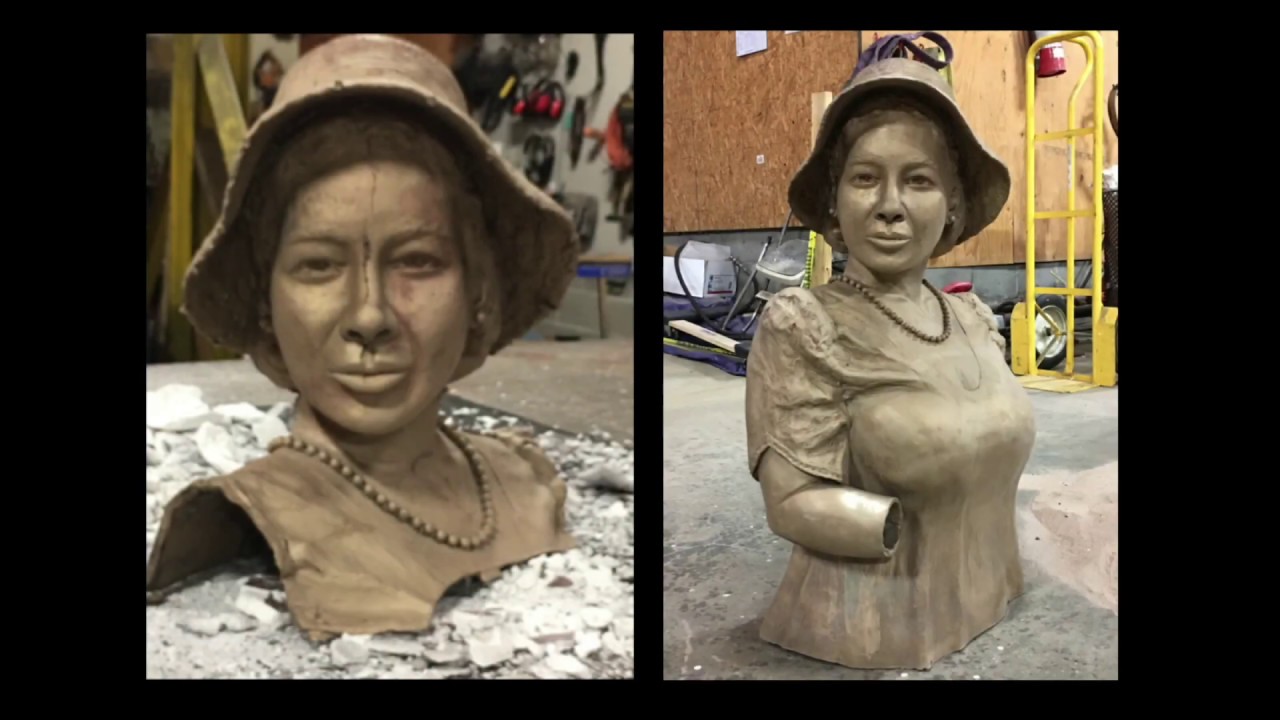 A Mother of The Movement: The Making of Alice Dunnigan in Bronze - YouTube