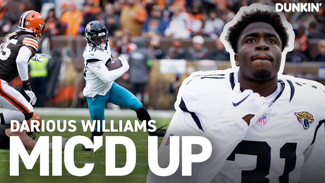 Darious Williams MIC'D UP vs. Browns | Jacksonville Jaguars - YouTube