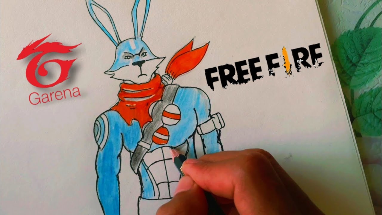 DRAWING WHITE444 FF BONDLE SKIN FREE FIRE - HOW TO DRAW WHITE444-Garena ...