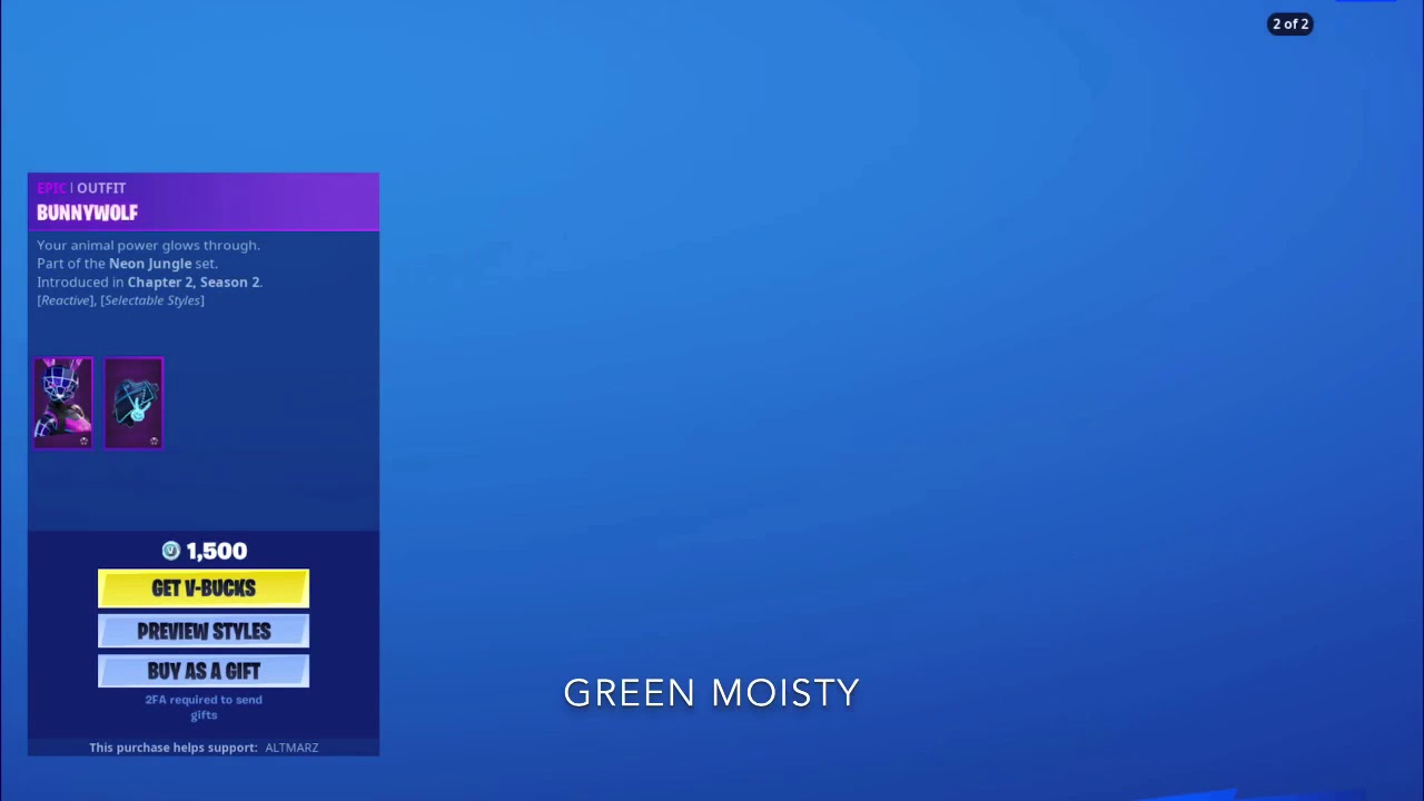 Fortnite item shop showcase: Neo Animal skins + Neonimal wrap 2-27-20 ...