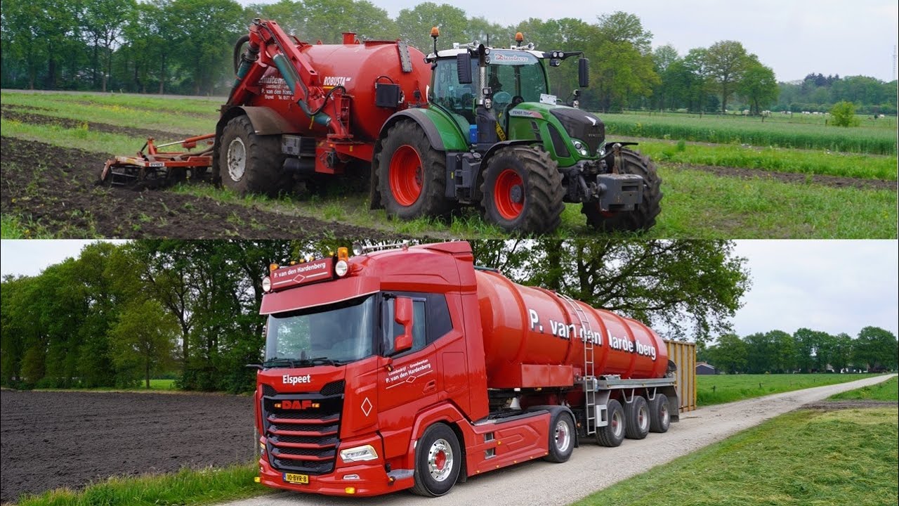 2024 | Fendt 724 + DAF XF | Bouwland bemesten | P van den Hardenberg ...