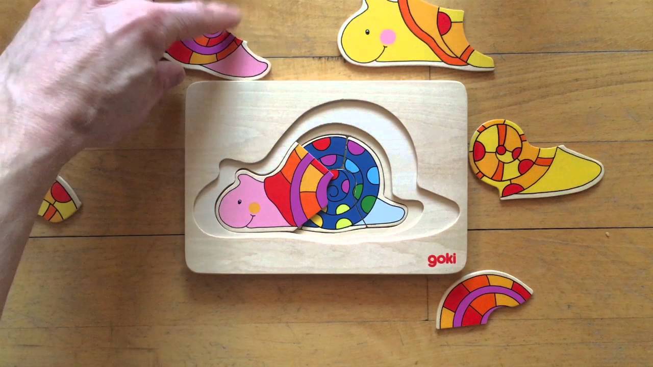 Preschool Kids Snails Jigsaw Puzzle Play - YouTube