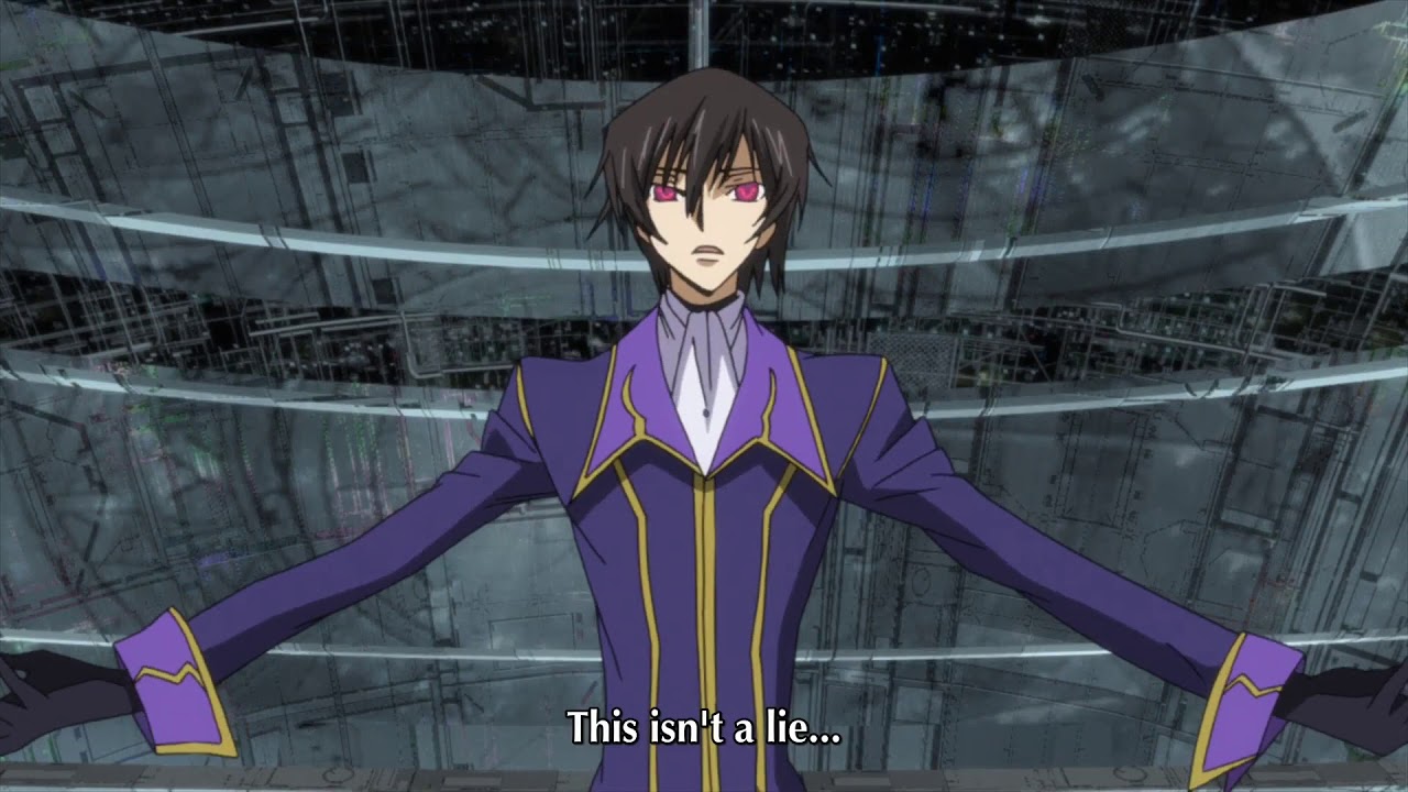 Code Geass: Lelouch stops emperor Charles from slaying Gods - YouTube