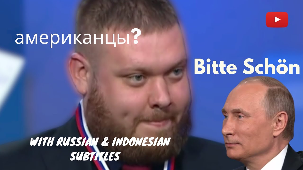 Putin uses his German skills to step in as translator - YouTube