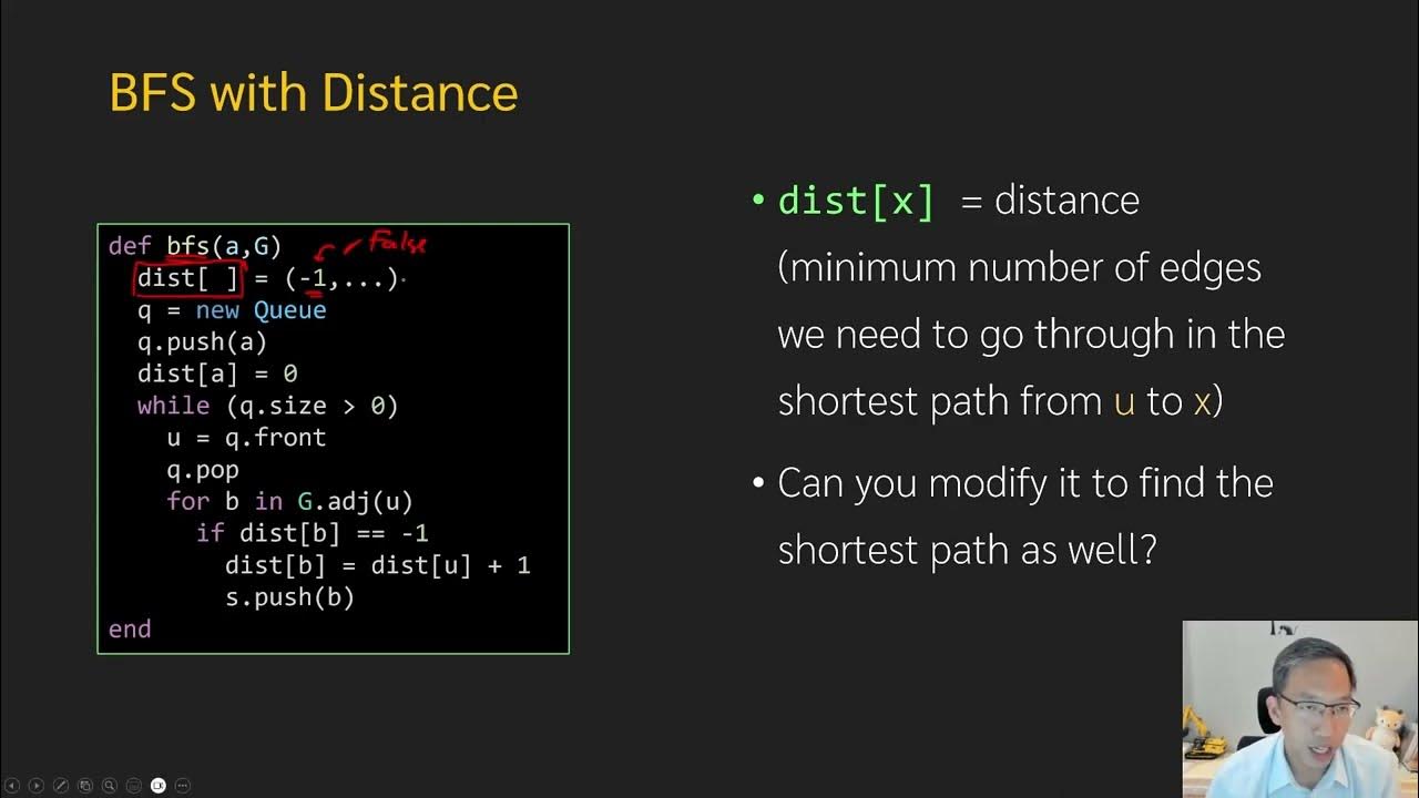 Algorithm Design 6-8: Unweighted Distance by BFS - YouTube