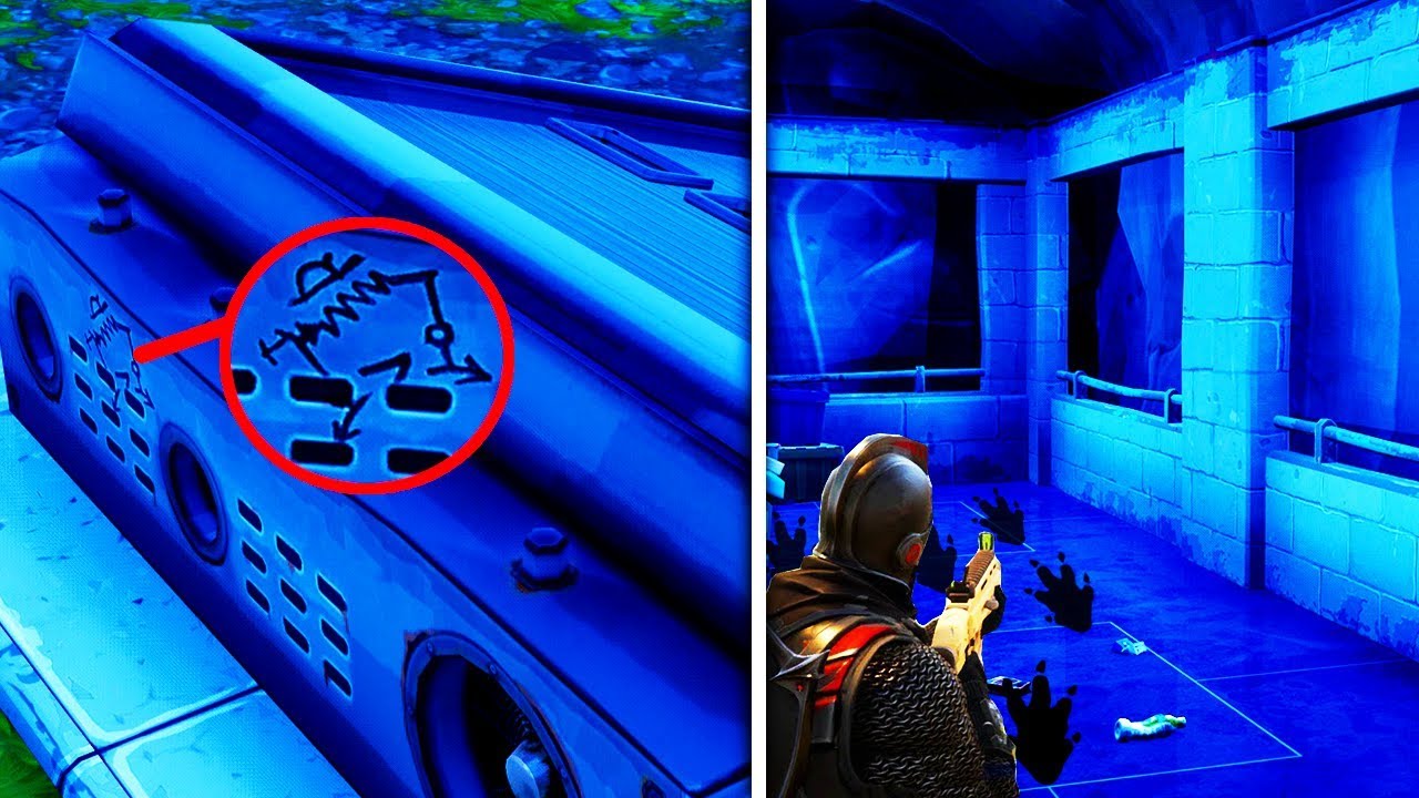 Opening the Bunker and following the footprints.. (Fortnite) - YouTube