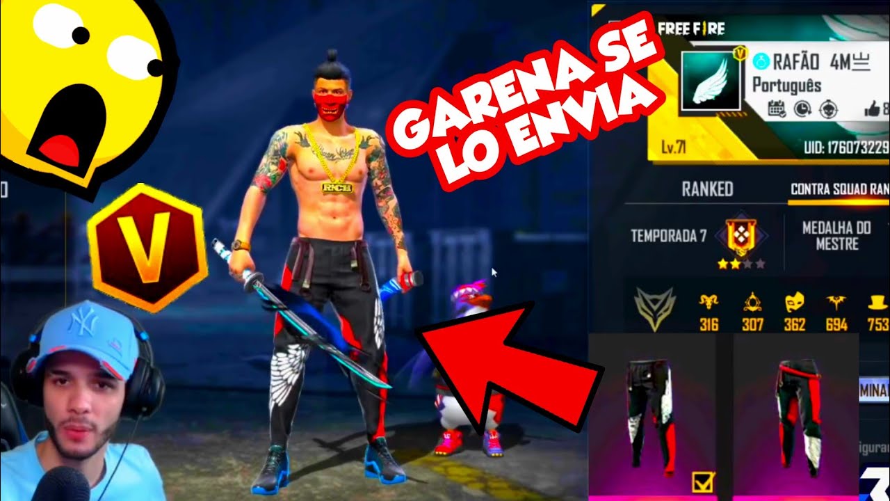 GARENA LE ENVÍA LOS PANTALONES ANGELICALES ROJOS A ESTE INFLUENCER ...