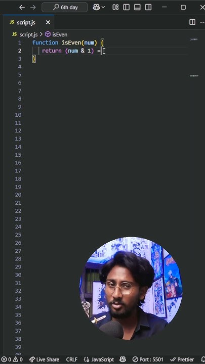 Check Even or Odd Without Division – A Cool JavaScript Trick! | #javascript #html #css - YouTube