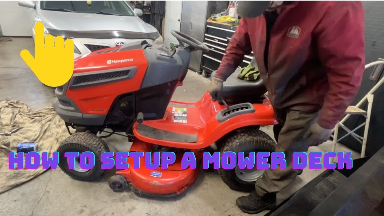 How To Setup Level A 42in Mower Deck On A Husqvarna Lawn Tractor YT How To Setup Level A 42in Mower Deck On A Husqvarna Lawn Tractor YT