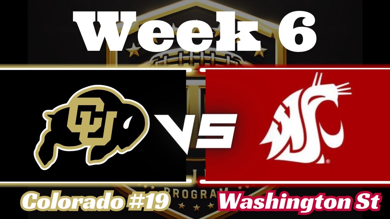 #19 Colorado vs Washington St - Week 6 - YouTube