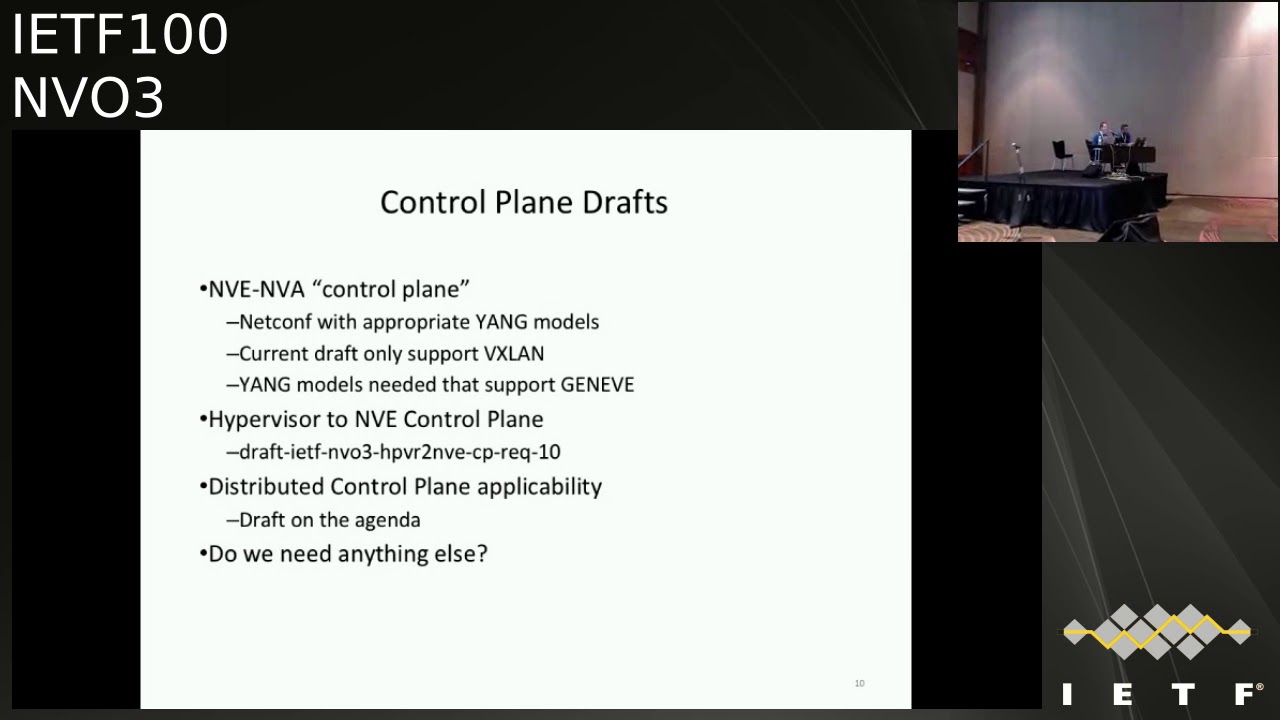 IETF100-NVO3-20171115-1330 - YouTube