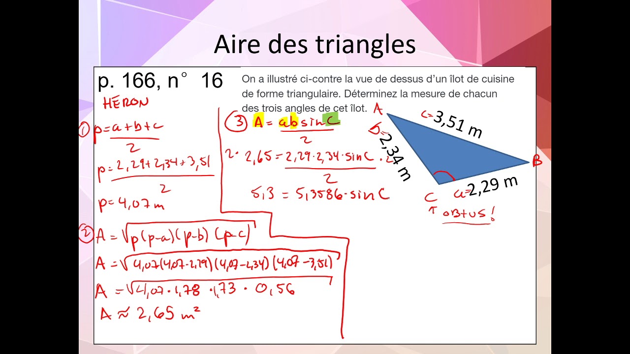 Maths CST 4 - La trigonométrie: Résolution de problèmes complexes - YouTube